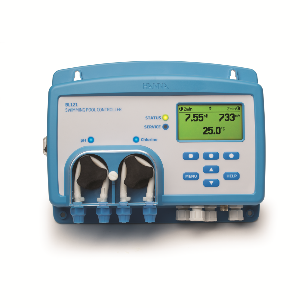 Swimming Pool Controller with Built-in Dosing Pumps with Panel Mounted ...